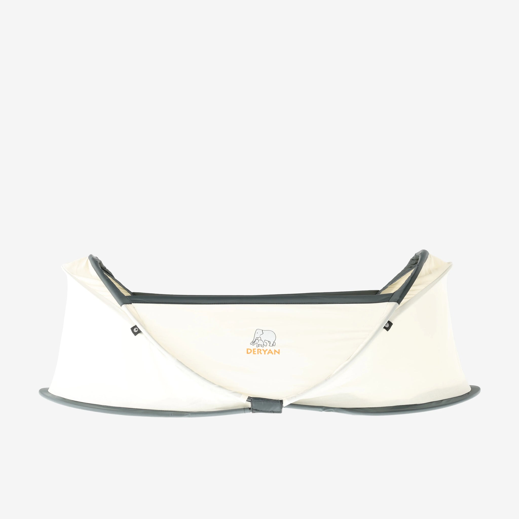Infant Baby Camping Cot Cream: Pop-Up Convenience for Indoor & Outdoor.